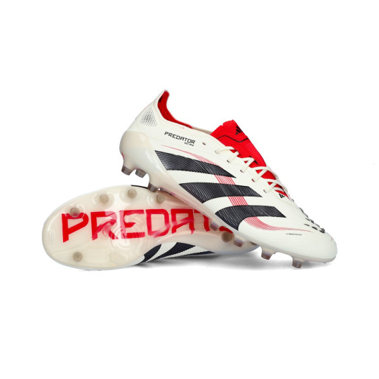 Voetbalschoenen adidas Predator Elite L AG Off White-Core Black-Pure ...