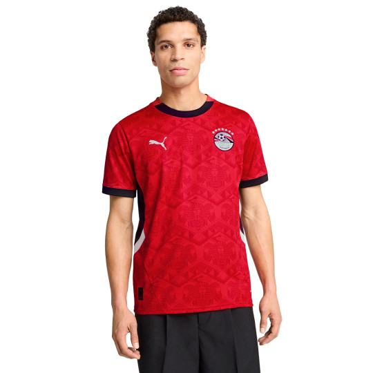 Shirt Puma Egypte Afrika Cup 2025 Thuis Rood-Zwart - Fútbol Emotion