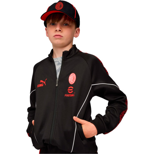 Jack Puma Kinderen Ac Milan 2025-2026 Pre-Match Zwart- voor Alles Rood ...
