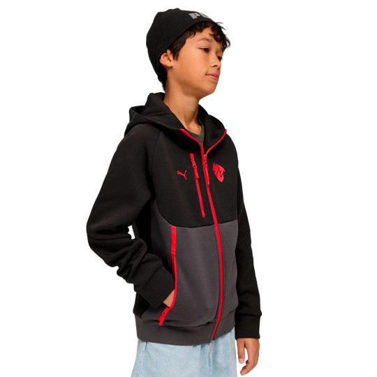 Jack Puma Kinderen Ac Milan 2025-2026 Fanswear Zwart- voor Alles Rood - Fútbol Emotion